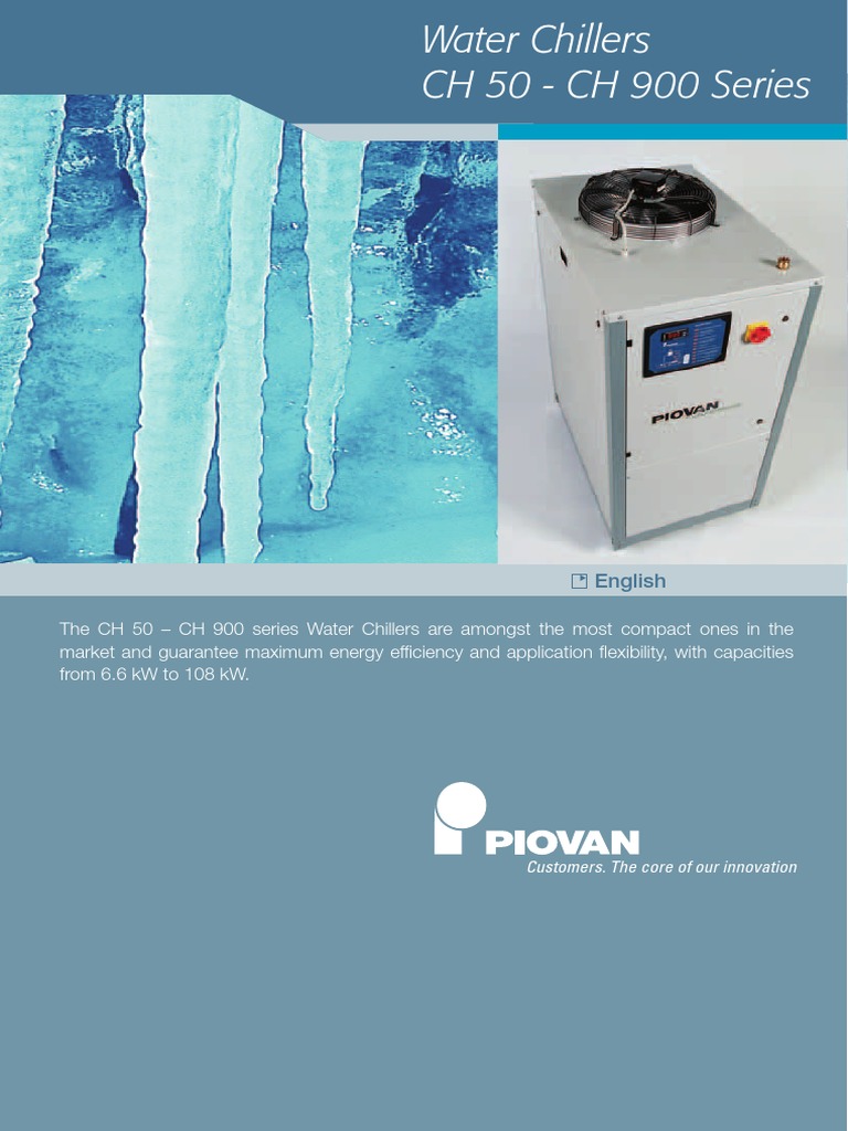 Piovan Chillers CH50 CH900 | PDF | Energy Technology | Heat Transfer