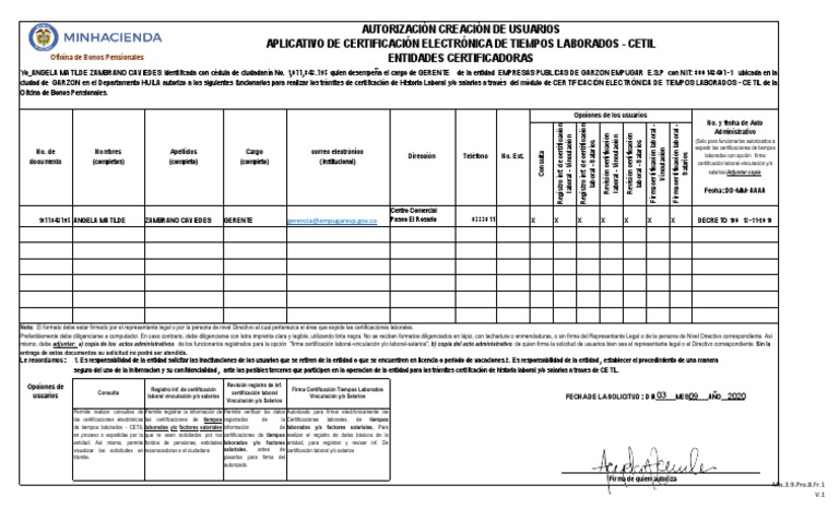 FORMATO CETIL Empugar | PDF | Informática