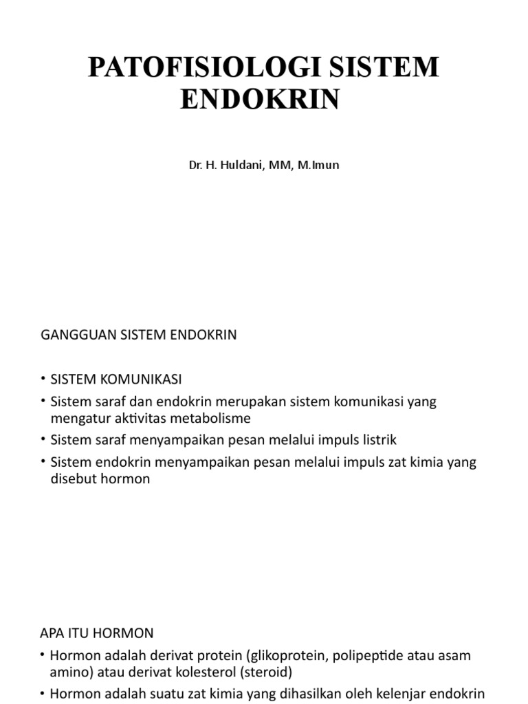 Patofisiologi Sistem Endokrin | PDF