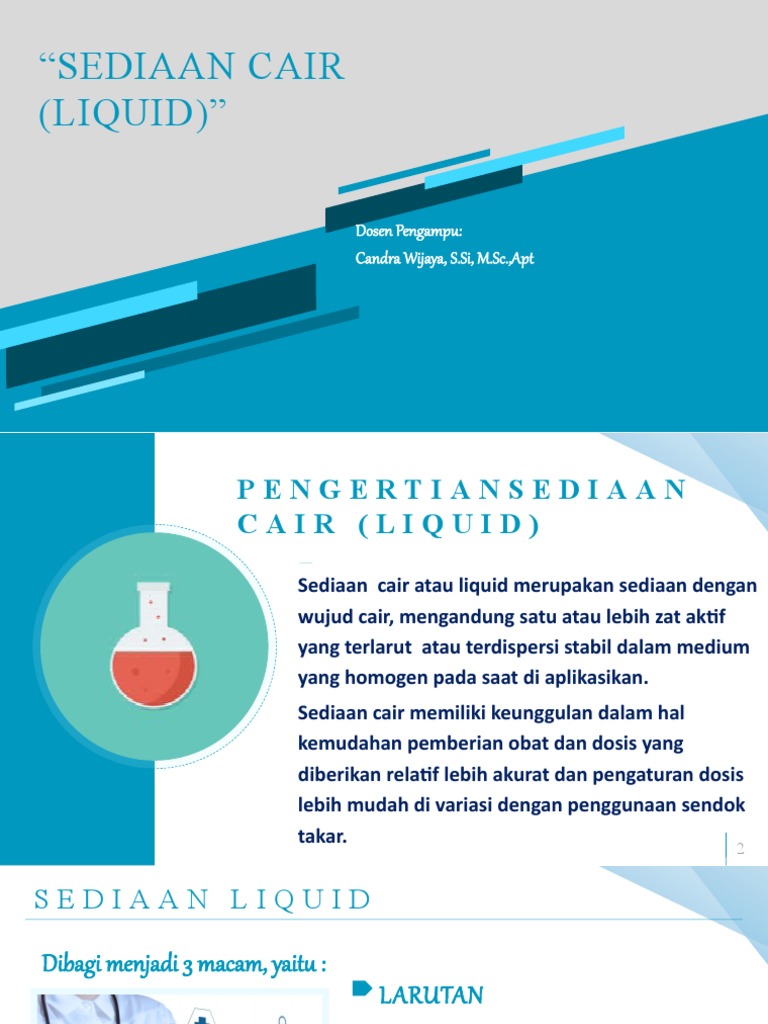 Sediaan Liquid Fix | PDF