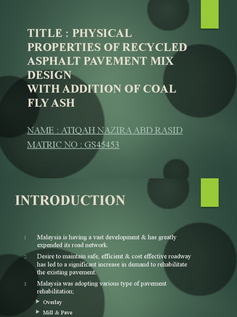 Slide Final | PDF | Road Surface | Fly Ash