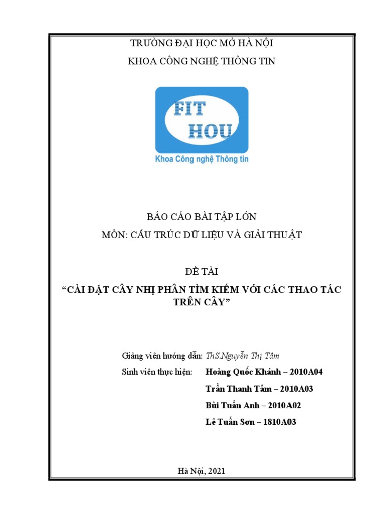 Báo Cáo BTL - CTDL - GT | PDF