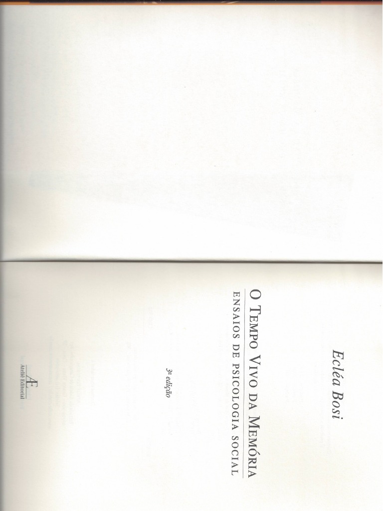 Ecléa Bosi - O Tempo Vivo Da Memória | PDF