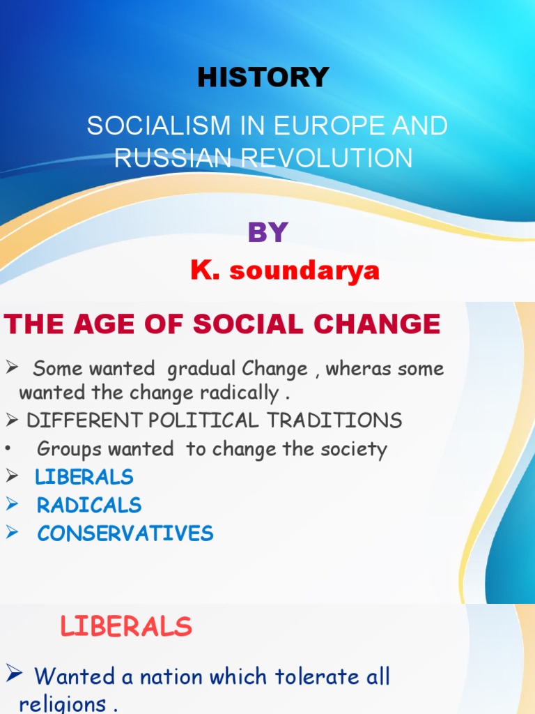 History PPT Socialism | PDF | Socialism | Russian Empire
