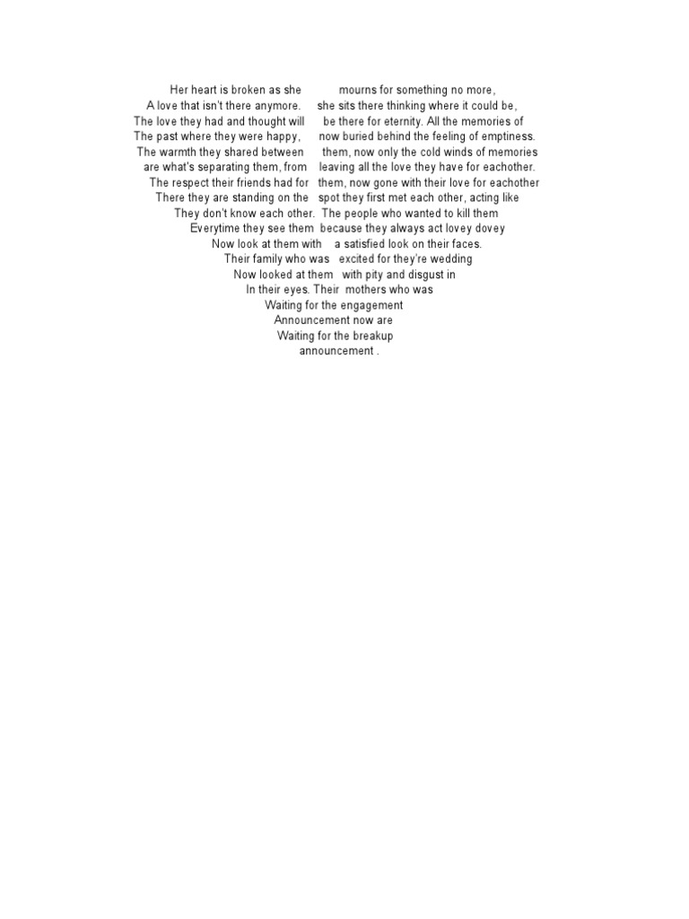 Heartbreak: A Love Lost Forever | PDF