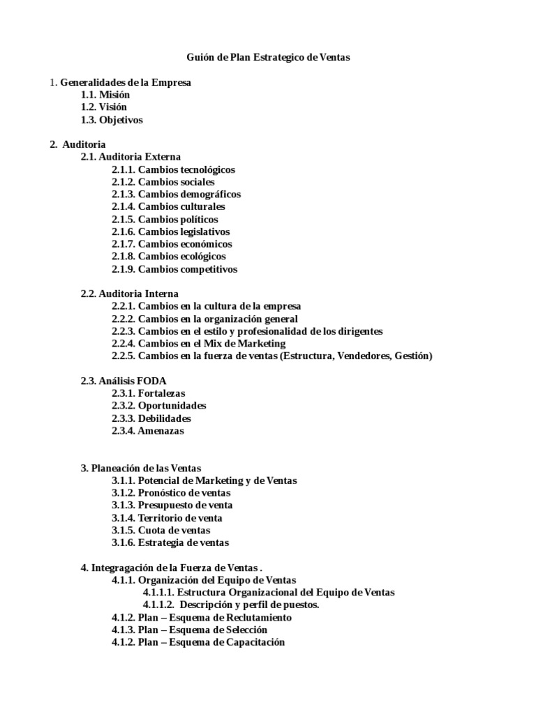 Plan de Ventas | PDF