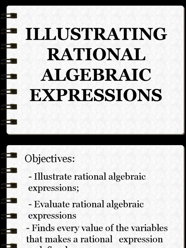 Illustrating Rational Algebraic Expressions | PDF