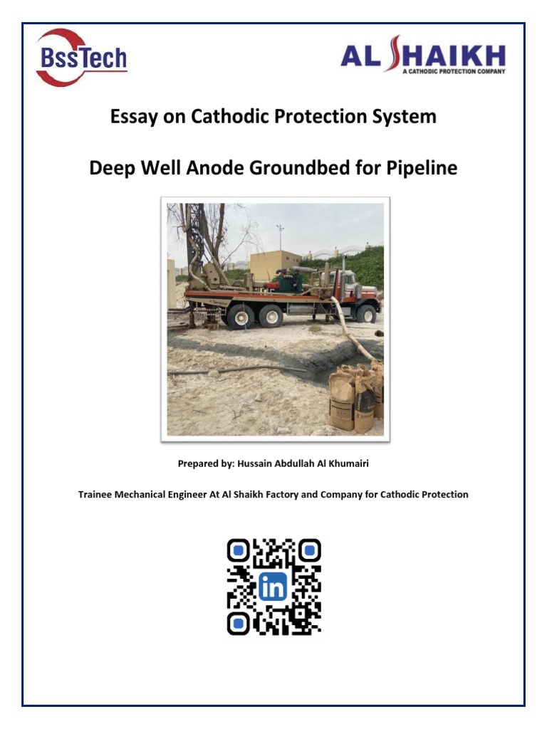 CP System Deep Well Anode Groundbed For Pipeline | PDF | Casing (Borehole) | Corrosion