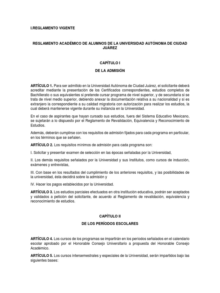 Requisitos de Admisión UACJ 2023 | PDF | Universidad