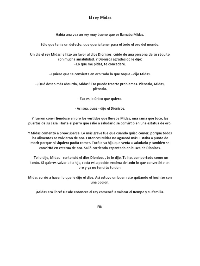 El Rey Midas | PDF