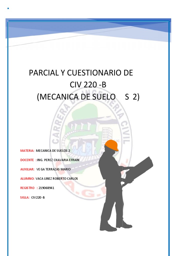 Examen Resuelto de Suelos 2 | PDF | Fundación (Ingeniería) | Estrés ...