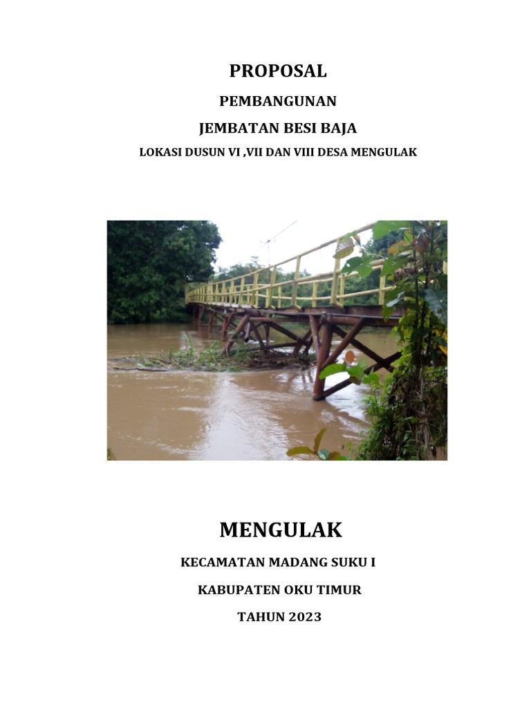 Proposal Pembangunan Jembatan 2016 | PDF