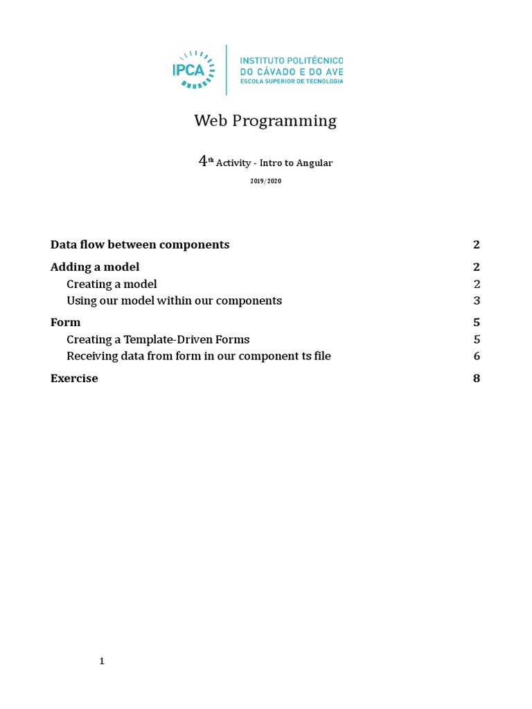 Lesson 4 - Angular - 1920 | PDF | Computer Engineering | Computer Science