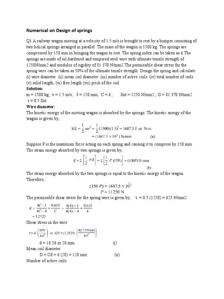 1.spring Numerical | PDF