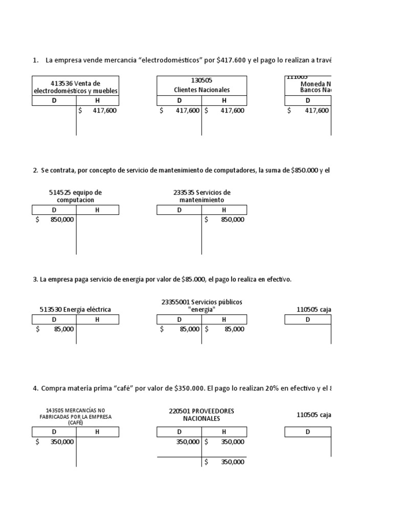 Ejercicios Contabilidad | PDF | Bancos | Economias