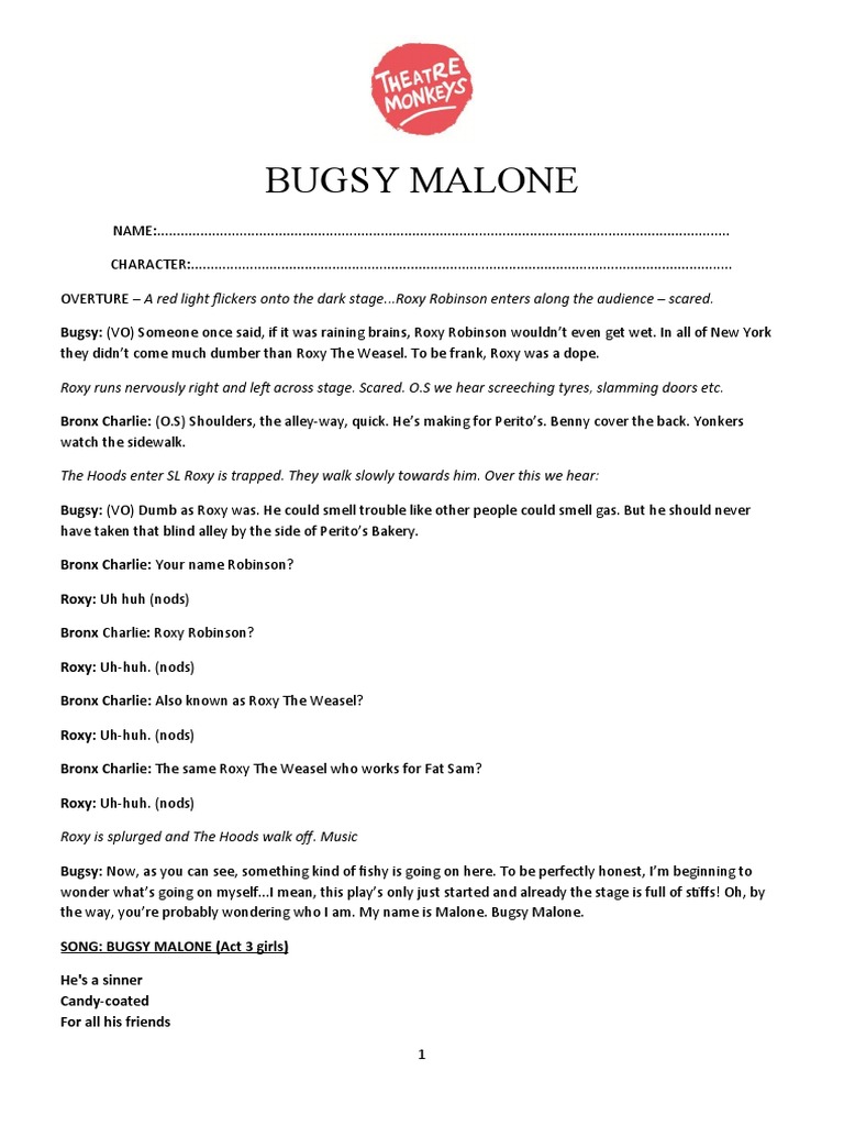 Bugsy Malone | PDF