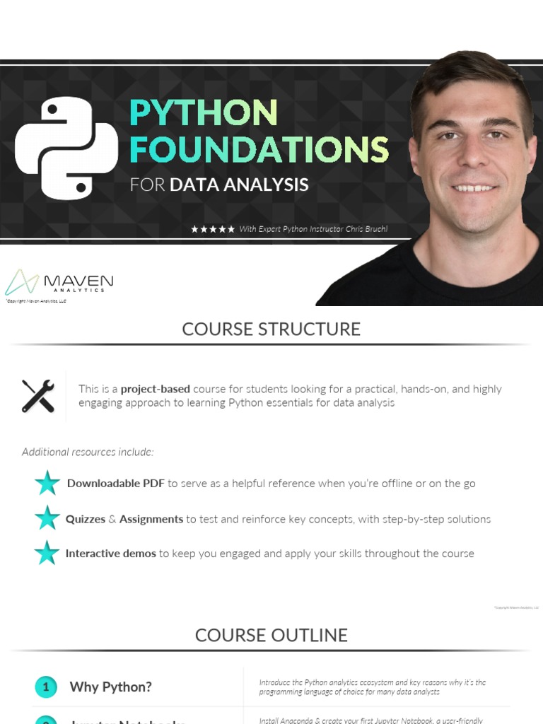 Python Foundations For Data Analysis | PDF | Data Type | Boolean Data Type
