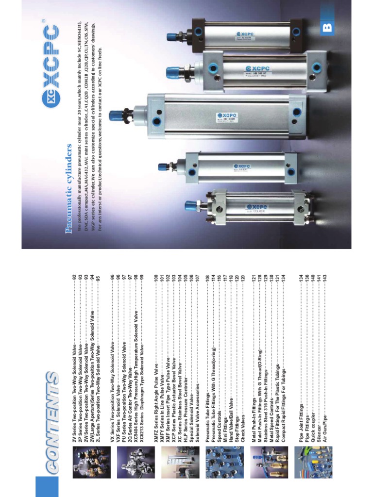 XCPC Cilindros | PDF | Valve | Pipe (Fluid Conveyance)