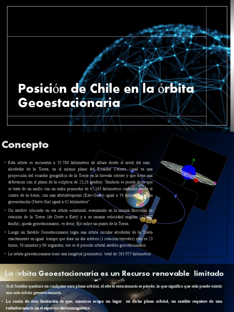 Presentación de Orbita Geoestacionaria Chile | PDF | Satélite de ...