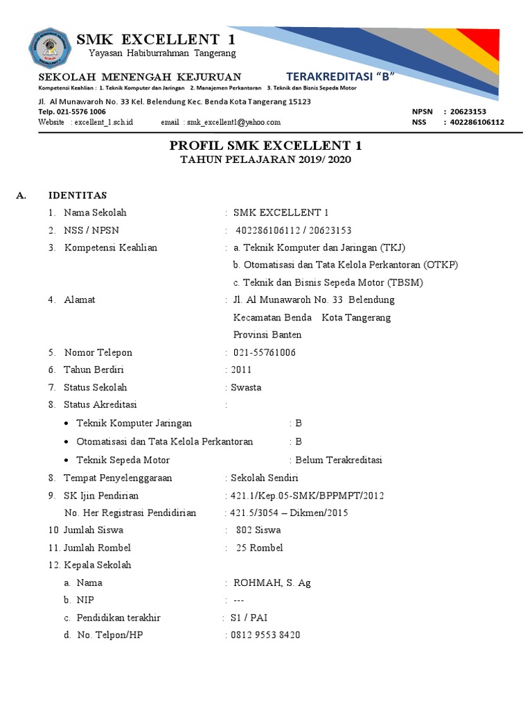 Profil SMK 2019.2020 | PDF