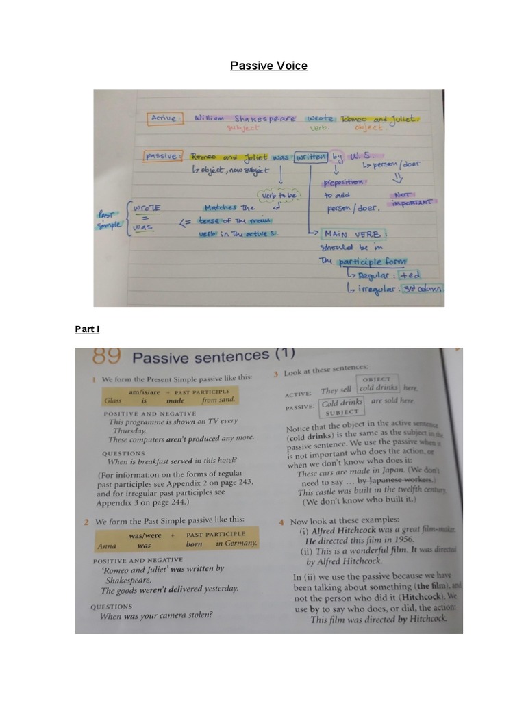 Passive Voice Explained: Examples and Exercises | PDF