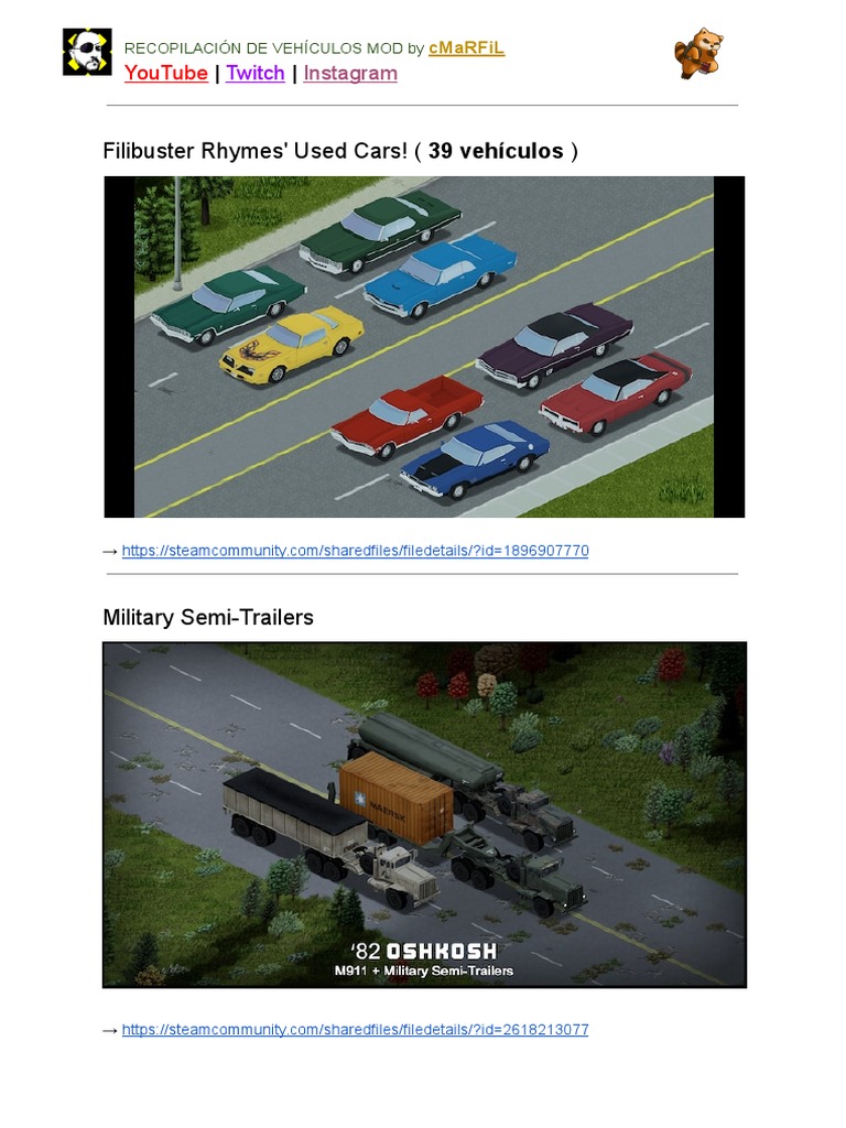 PZ MODS 2022 v3 | PDF | Automotive Industry | Wheeled Vehicles