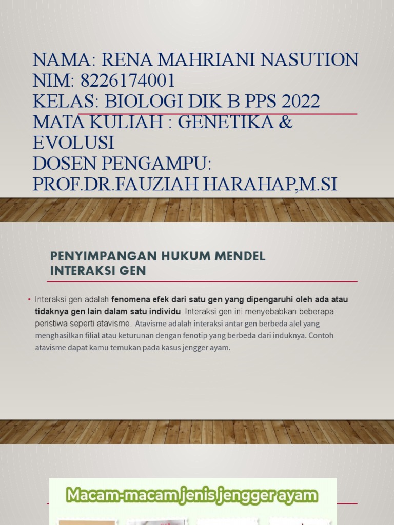 Atavisme Genetika | PDF