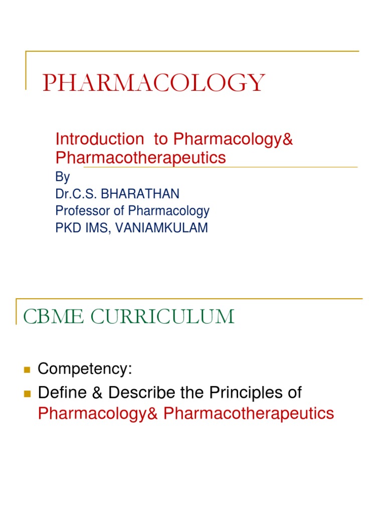 Introduction To Pharmacology | PDF | Pharmacology | Aspirin