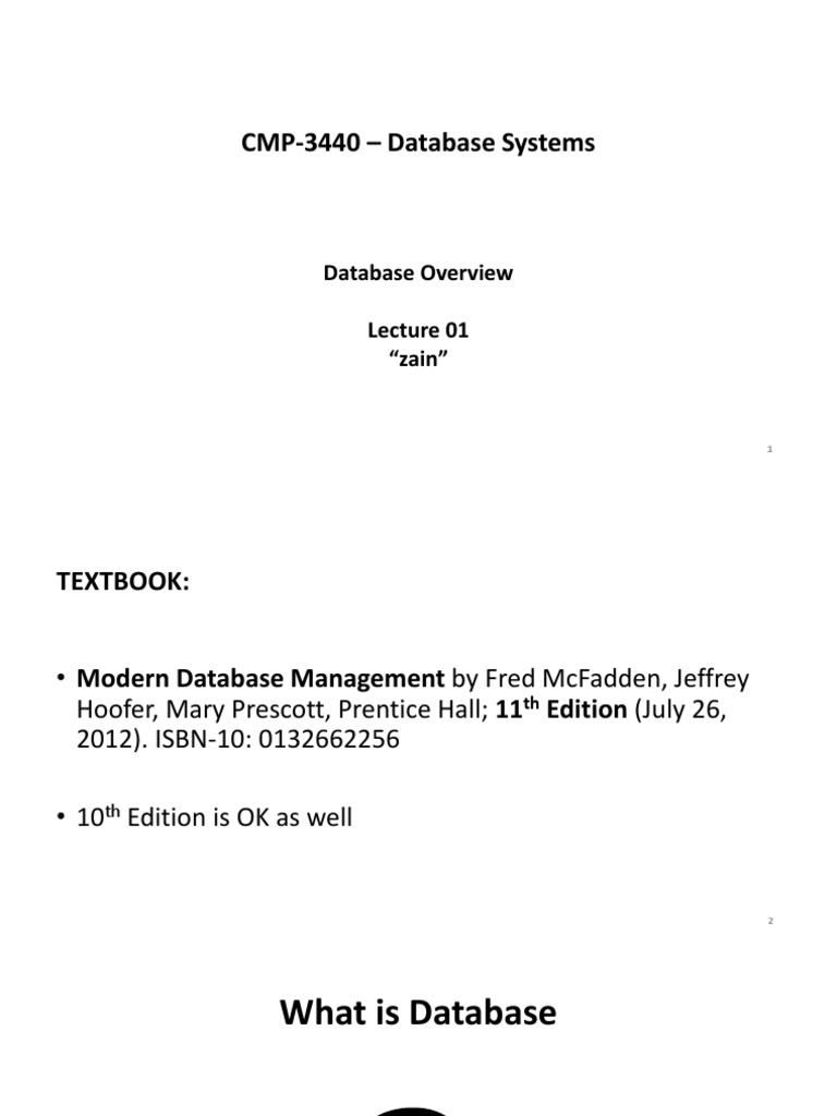 DBS 01 | PDF | Databases | Relational Database