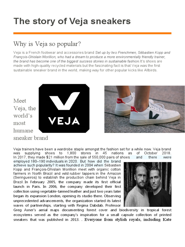 The Story of Veja Sneakers: Why Is Veja So Popular? | PDF | Shoe