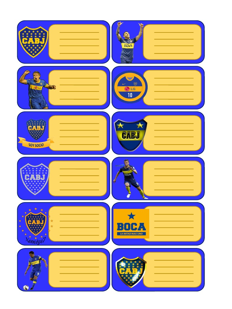 Etiquetas Boca Juniors | PDF