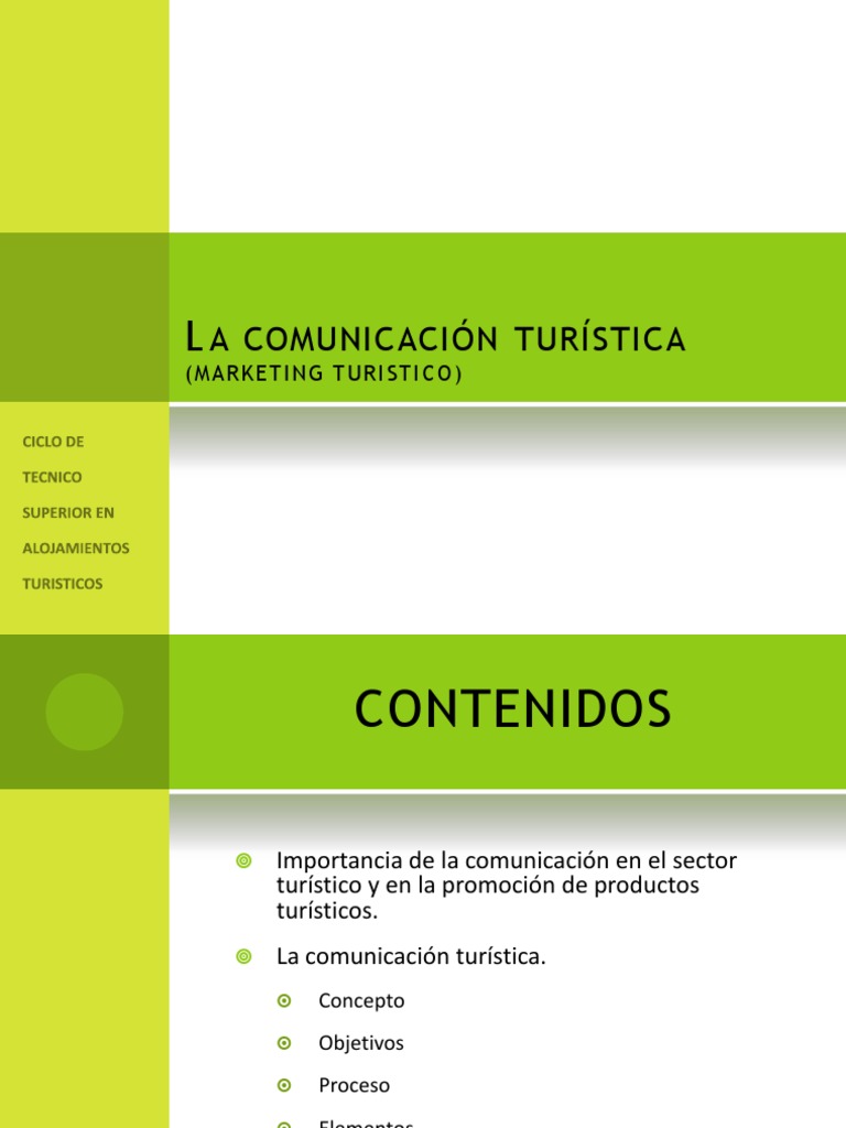 Comunicacion Turistica | PDF | Publicidad | Marketing