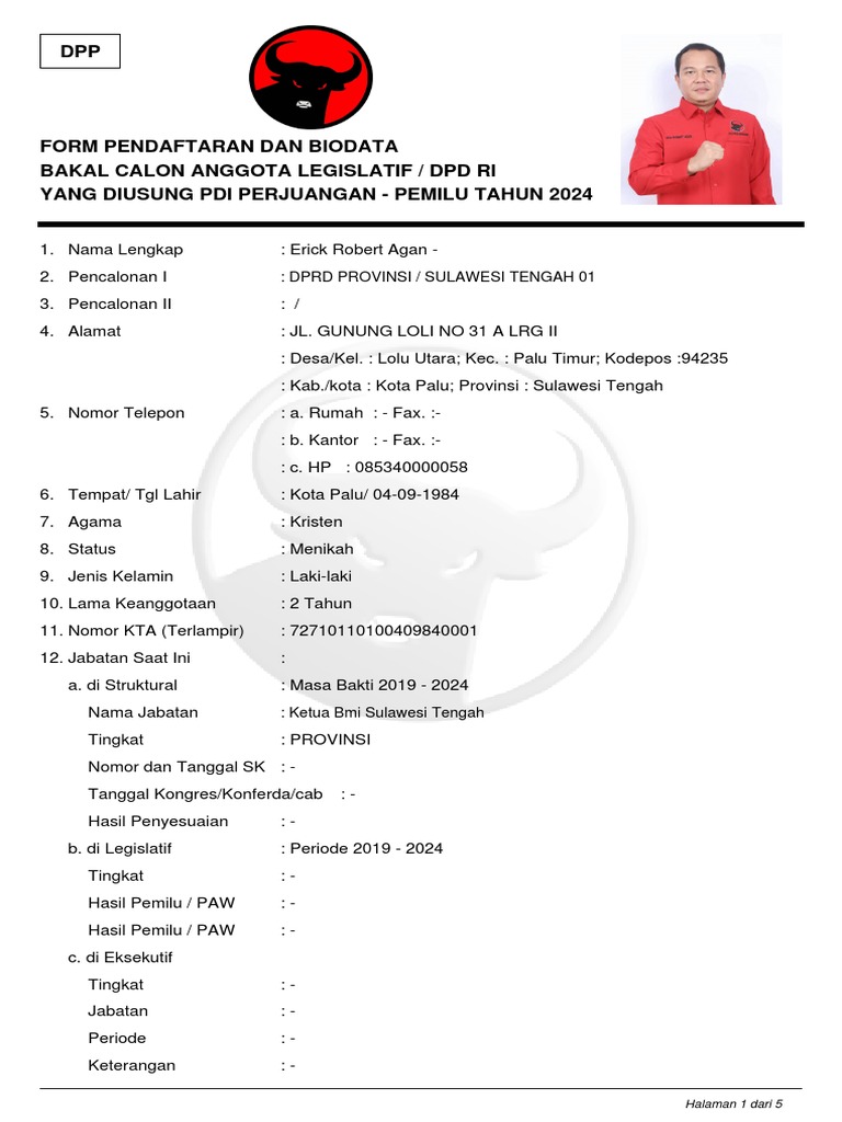 Erick Robert Agan - 7271030409840003 | PDF | Politik | Ilmu Sosial