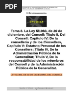 Ley 5-1983 Consell | PDF | Gobernancia | Gobierno