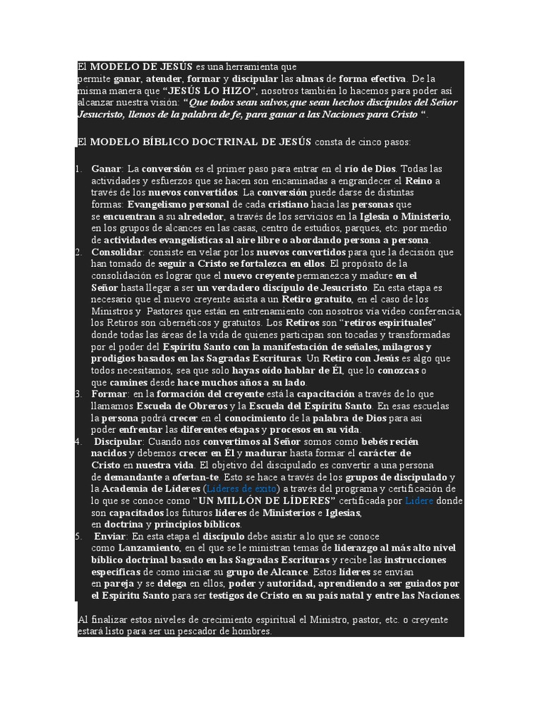 El Modelo de Jesús | PDF | Jesús | Biblia