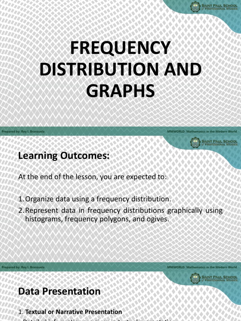 Categorical and Grouped Frequency Distributions | PDF | Histogram ...
