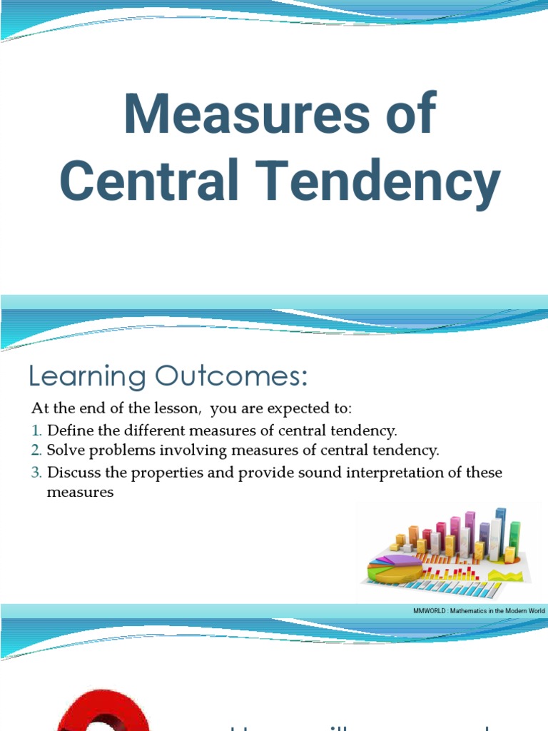 Lesson 2.3-Measures of Central Tendency | PDF | Mean | Mode (Statistics)
