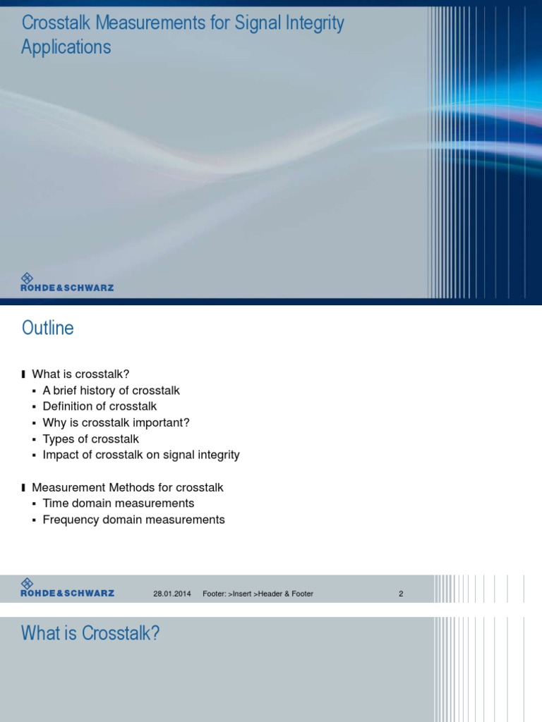 Crosstalkmeasurementsforsignalintegrityapplications 140128120237 ...