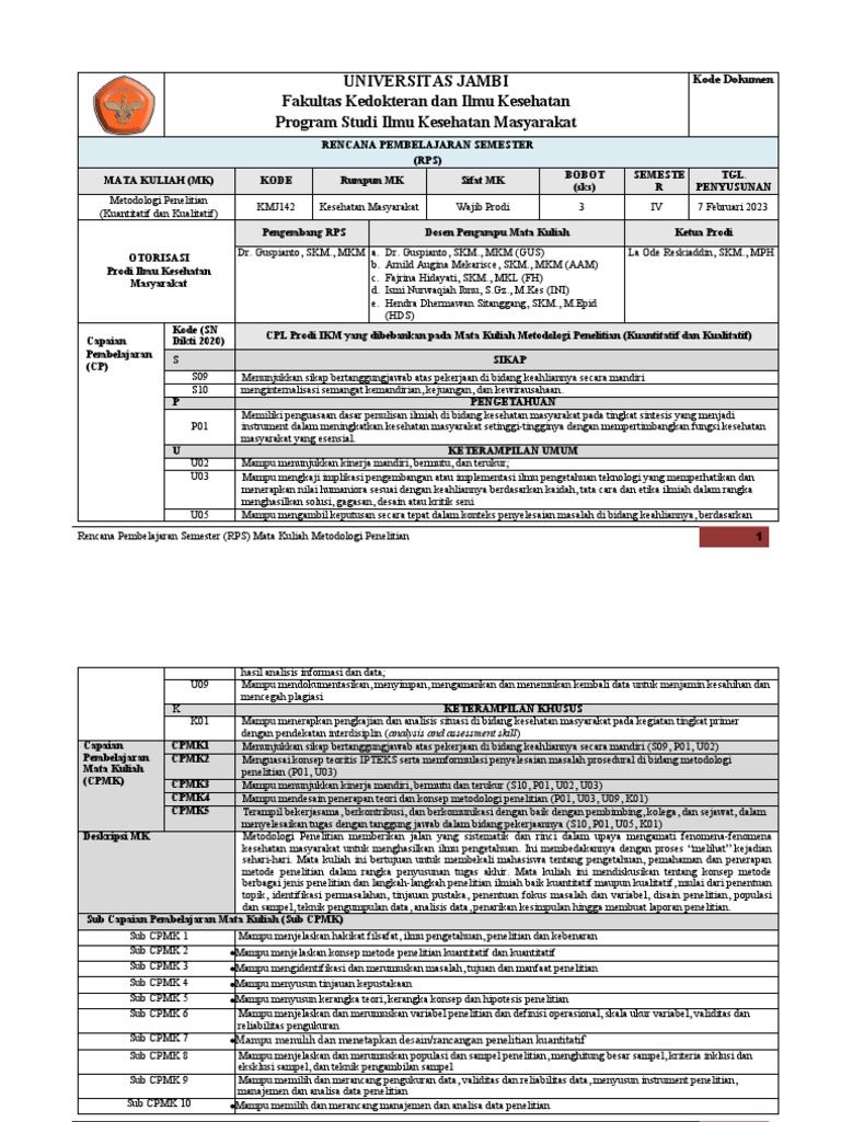 RPS Metlit 2022 - 2003 | PDF