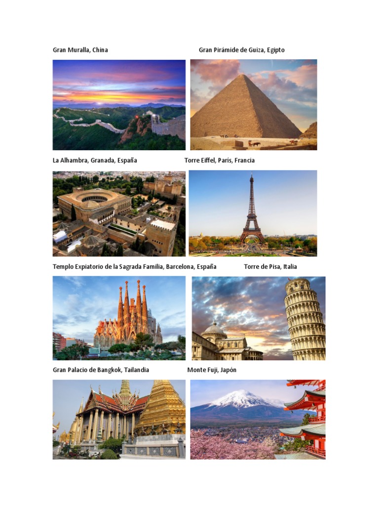 Lugares Turisticos Del Mundo | PDF