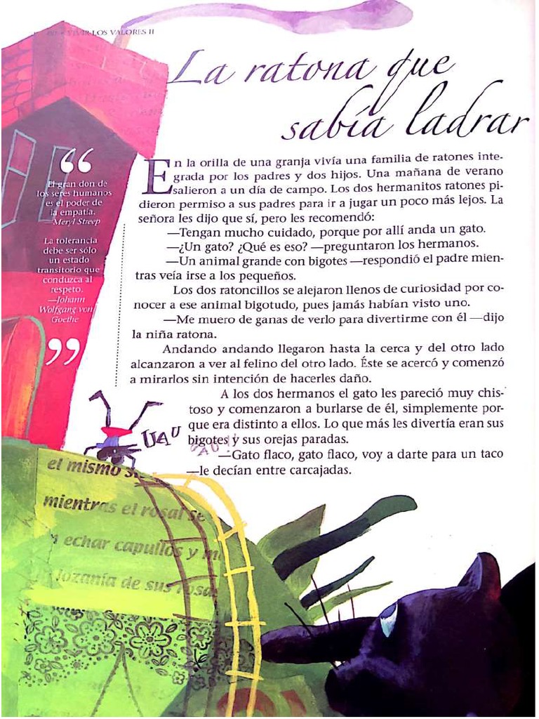 Cuento La Ratona Que No Sabía Ladrar | PDF