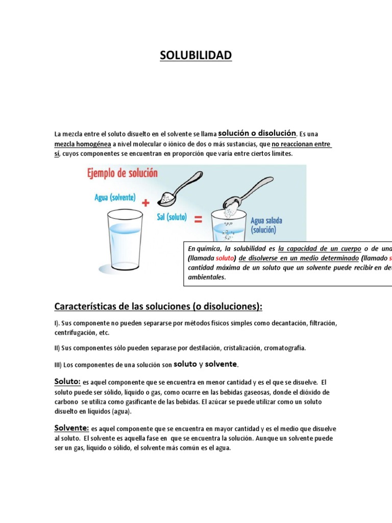 Quimica | PDF | Solubilidad | Solvente