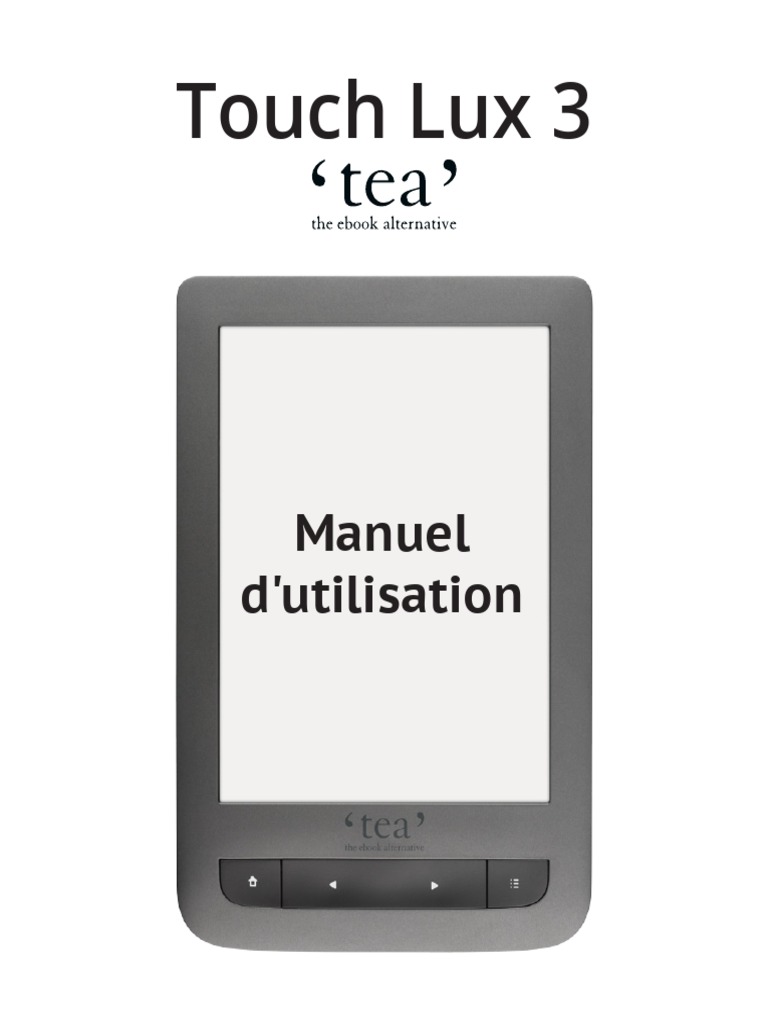 Manuel Liseuse Touch Lux 3 Tea | PDF | Application | Internet