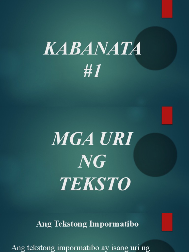 Kabanata 1 Report of Us Sa Pagbasa | PDF