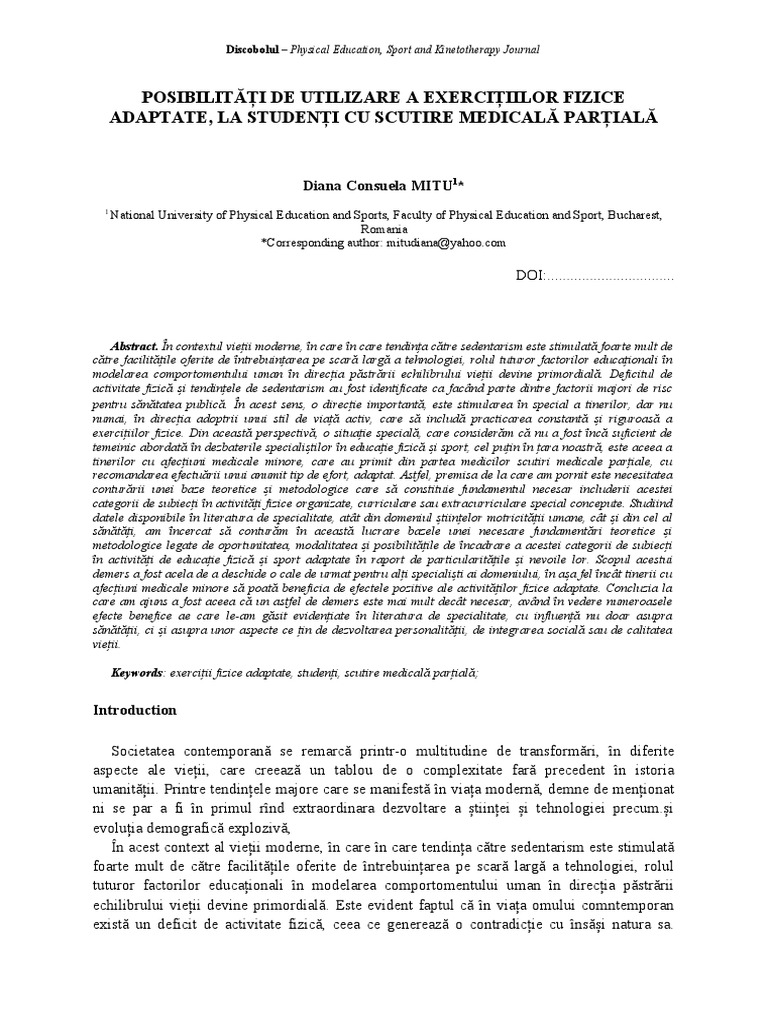 Mitu Diana 2 Discobolul | PDF