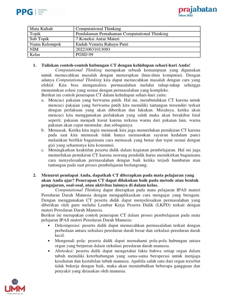 T1-7.Koneksi Antar Materi-Endah Vennita Rahayu Putri | PDF