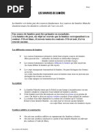 Types de faisceaux lumineux expliqués | PDF