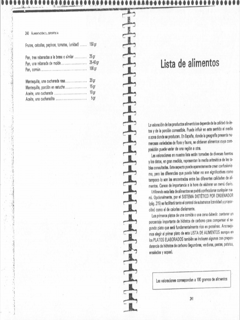 8 Lista de Alimentos-Platos Elaborados | PDF