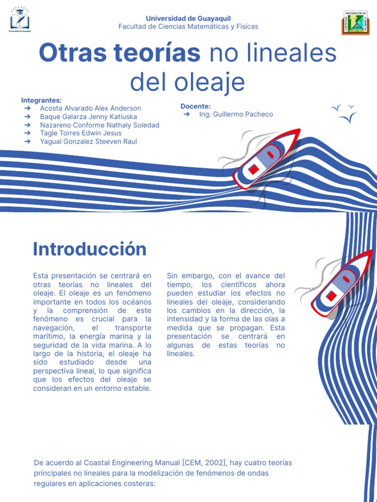 Otras Teorías No Lineales Del Oleaje | PDF | Olas | Longitud de onda