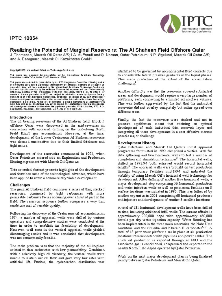 Thomas en 2005 | PDF | Petroleum Reservoir | Petroleum